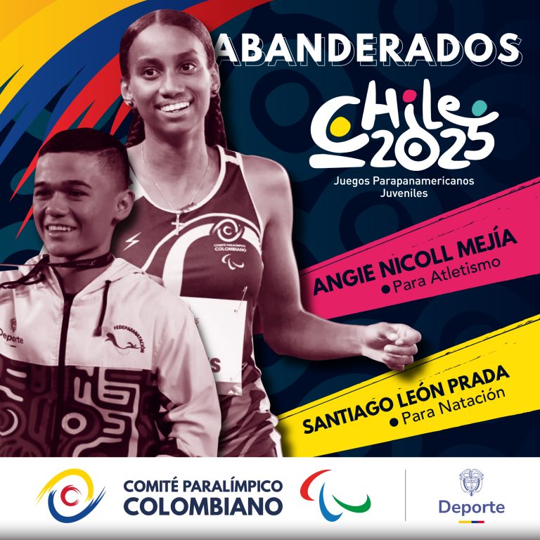 Angie Nicoll Mejía y Santiago León Prada, abanderados de Colombia para los Juegos ...